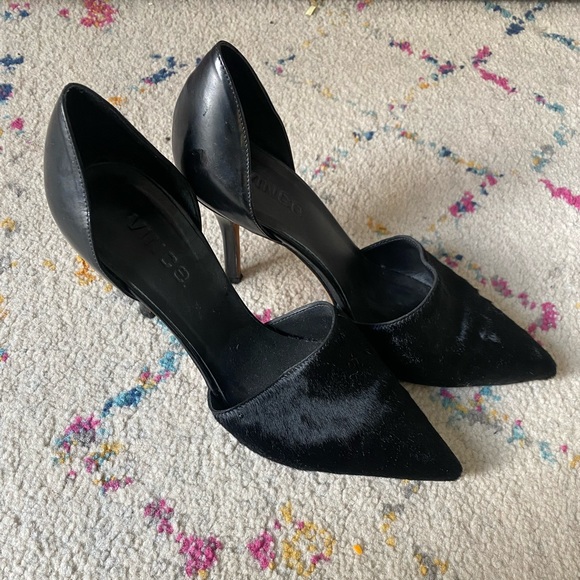 Vince | Shoes | Vince Pony Skin Heels Really Versatile And In Good ...